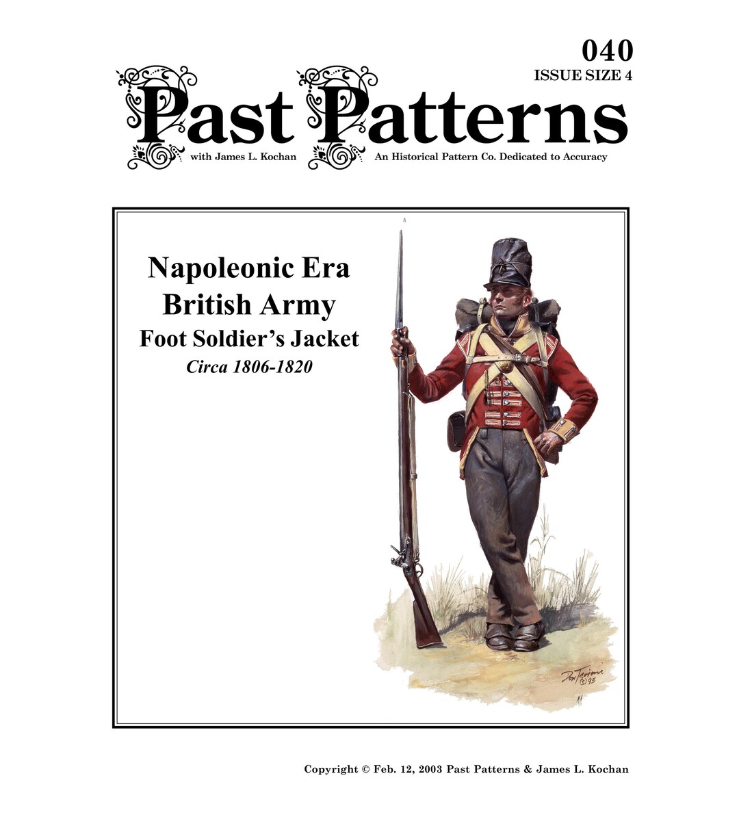 1800s British Army Jacket Sewing Pattern, Historical Uniform (PDF) Size ...