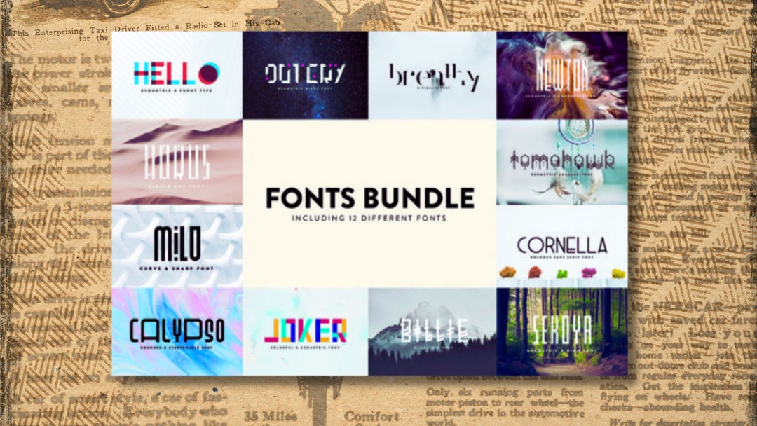 Fonts Bundle Vol 1 Font, Wedding Font, Modern Font, Display Font ...