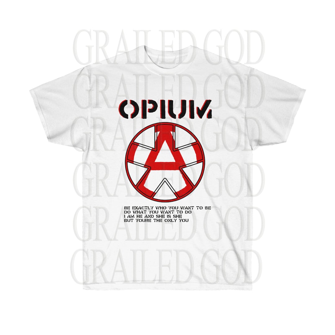 OPIUM BE YOU Playboi Carti Anarchy Shirt (white) - Etsy