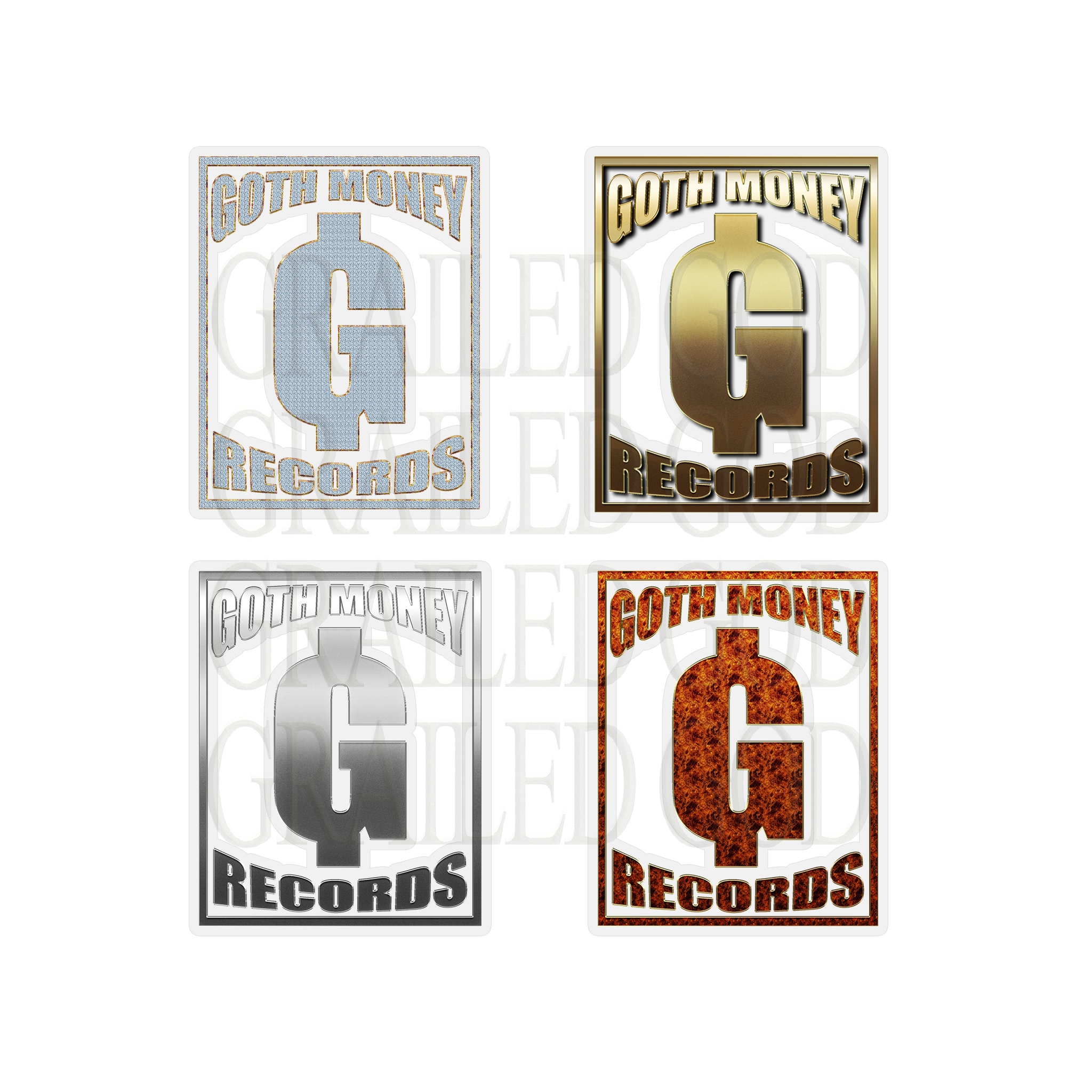 Goth Money Sticker Pack 4 Set of 4 - Etsy