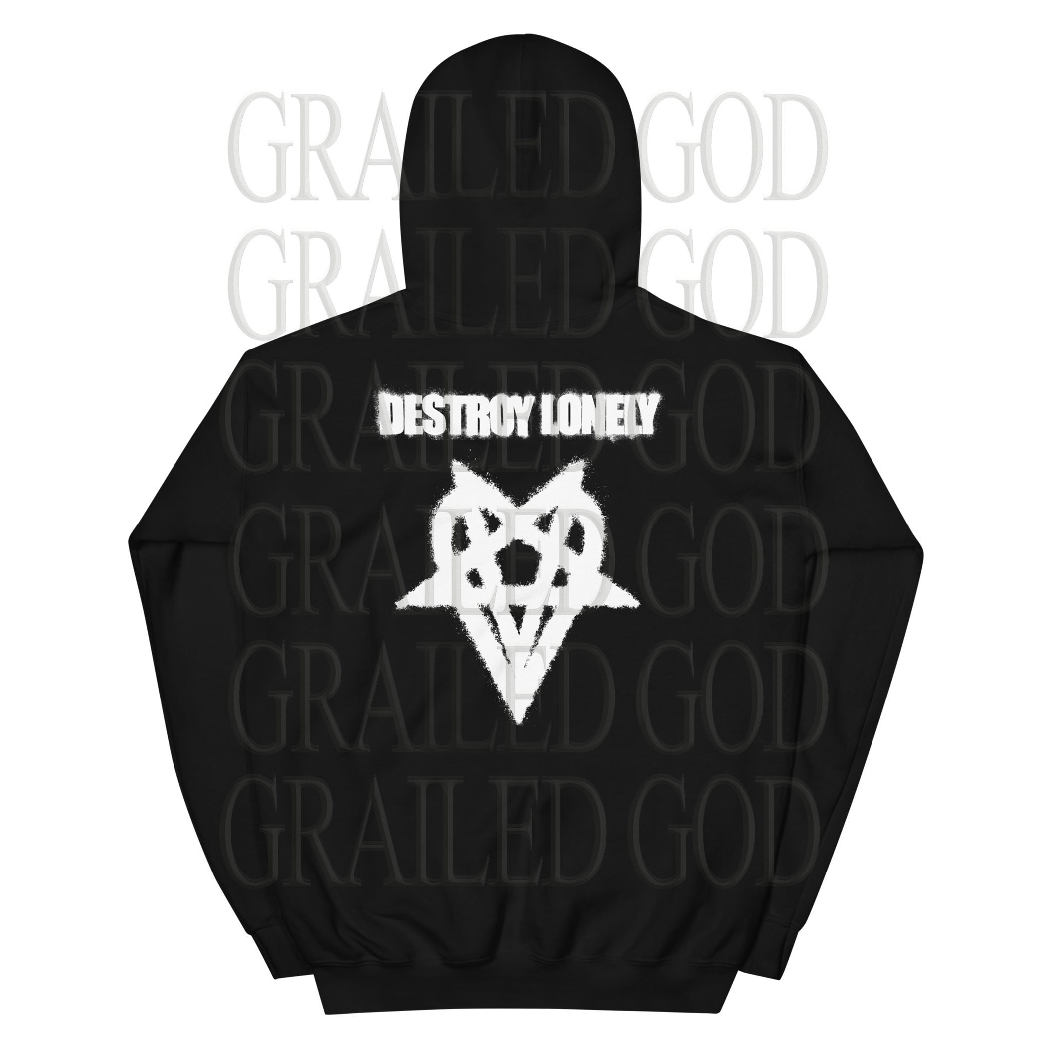 Destroy Lonely Hoodie back Print - Etsy