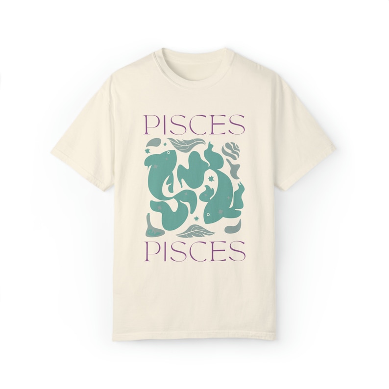 Pisces Sign Shirt, Zodiac T-shirt, Astrology Gifts, Over-sized ...