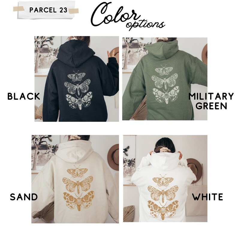 Moth Hoodie Moth Shirt Goth Hoodie Butterfly Hoodie - Etsy
