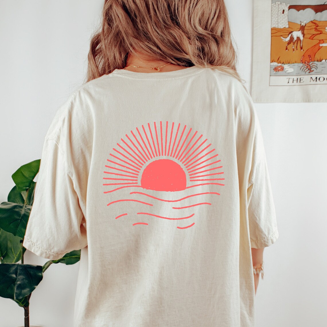 Sunset T-shirt, Comfort Colors Lake Days Tee With Graphic on the Back ...