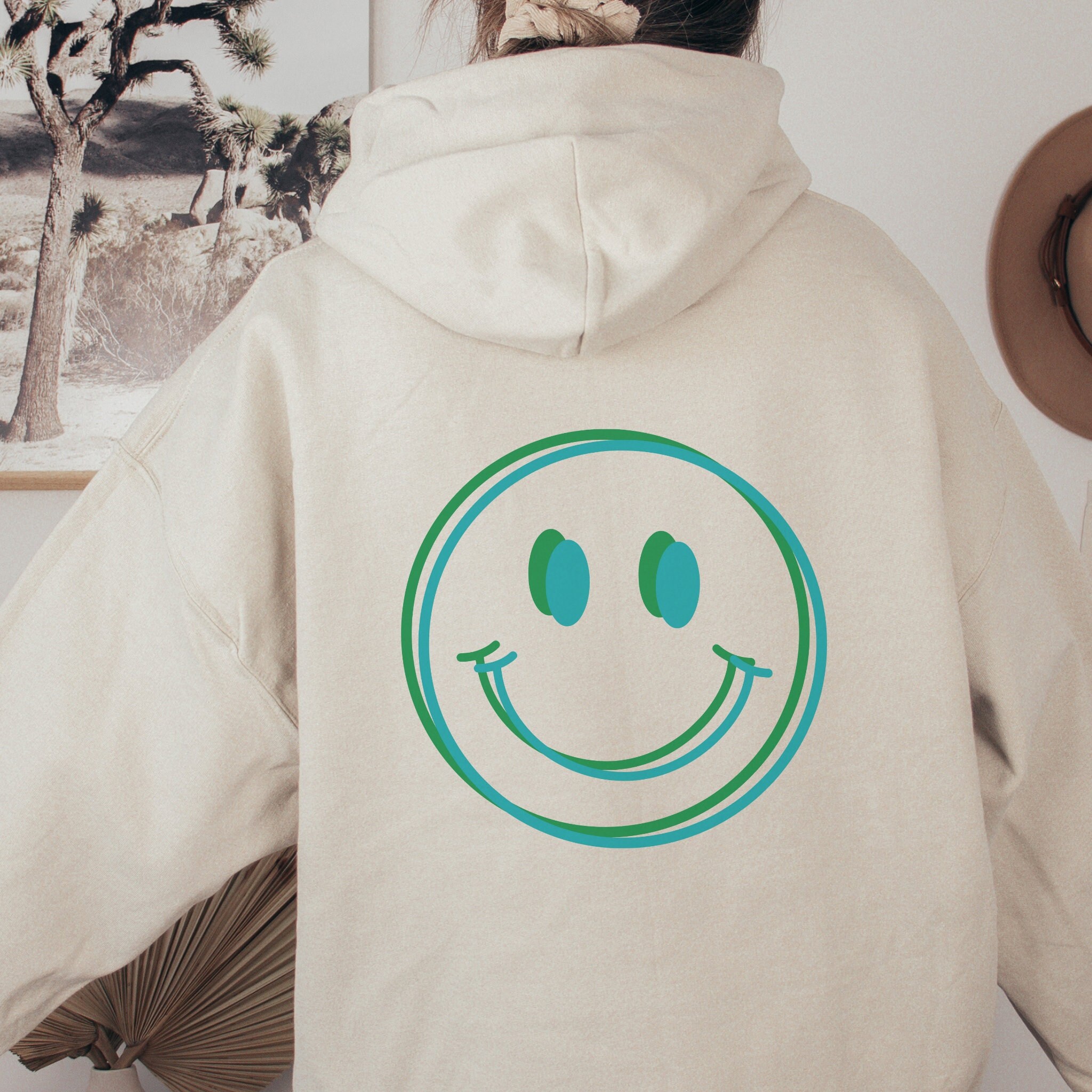 Smiley Face Shirt, Smile Face Hooded Sweatshirt, Aesthetic Hoodie ...