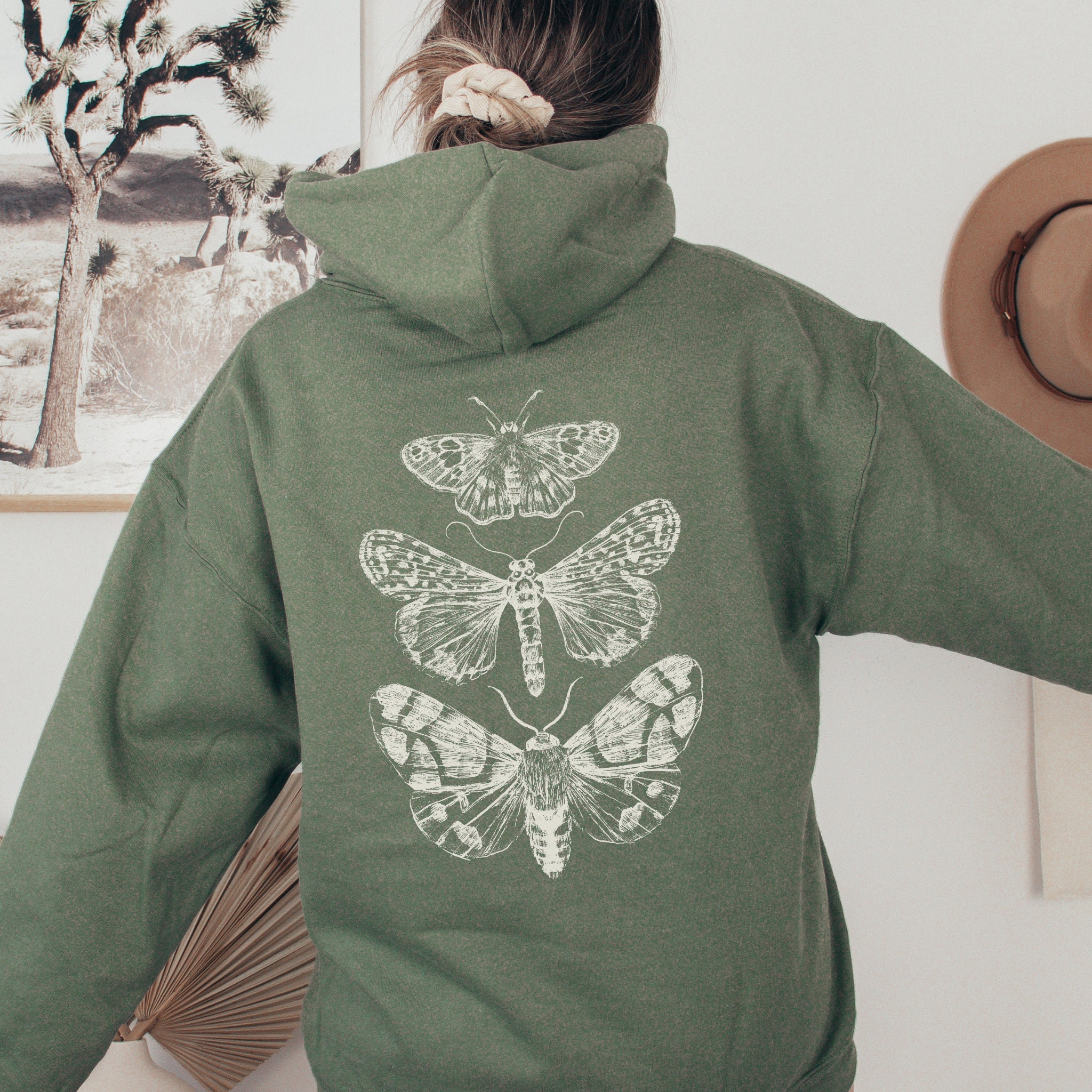 Moth Hoodie Moth Shirt Goth Hoodie Butterfly Hoodie - Etsy