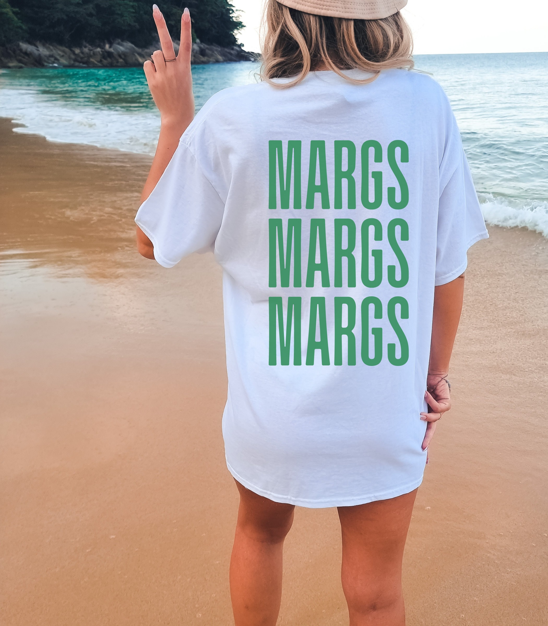 MARGS, Oversized Comfort Colors Beach Vacation Cover-up Shirt for ...