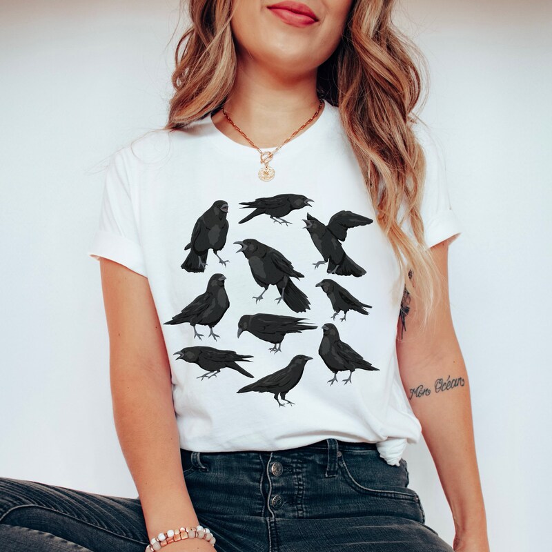 Crow Shirt - Etsy