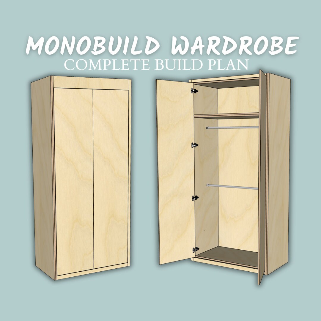 The Monobuild DIY Wardrobe Plans - Etsy