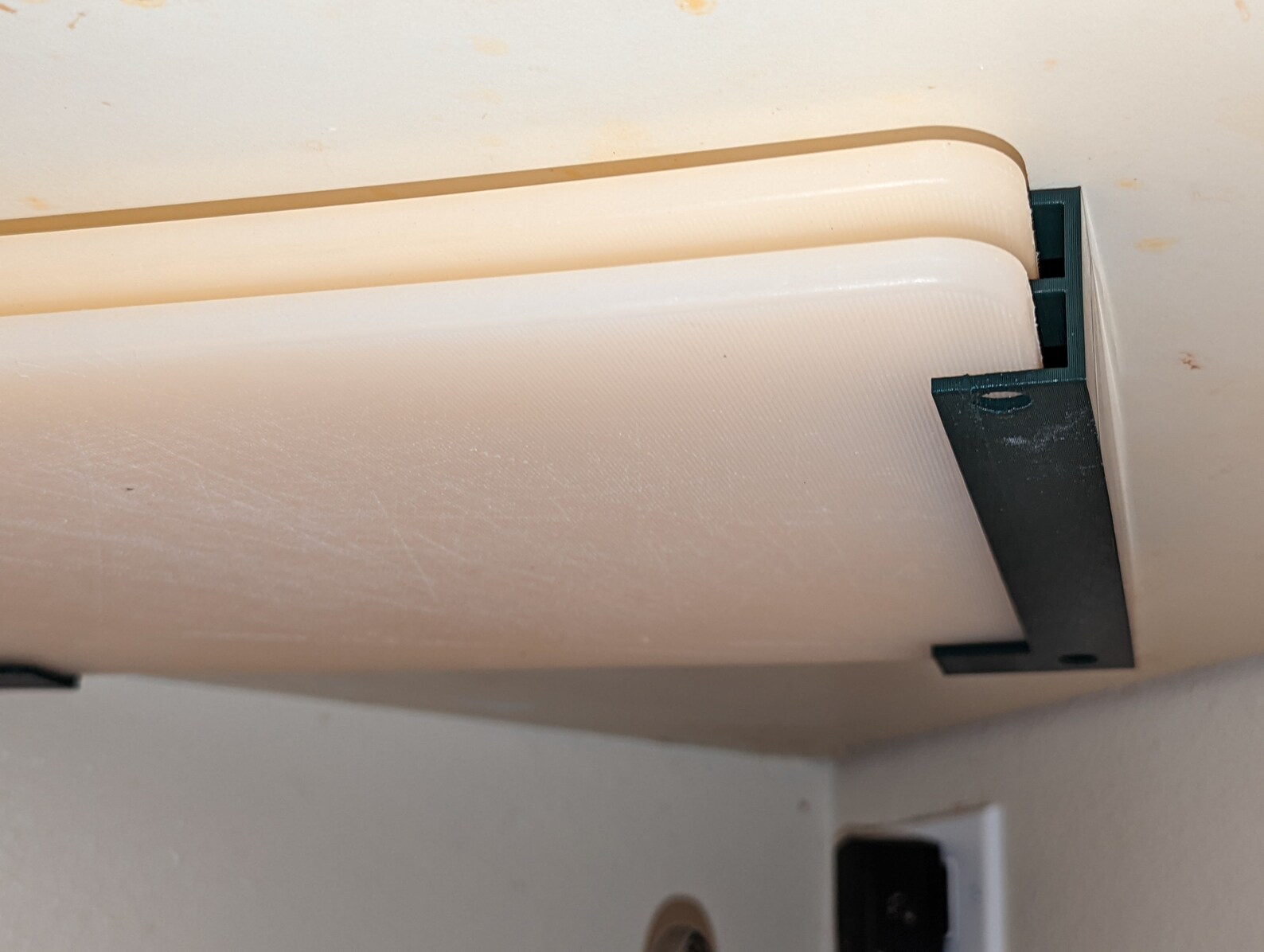 Under Cabinet Double Cutting Board Rack - Etsy