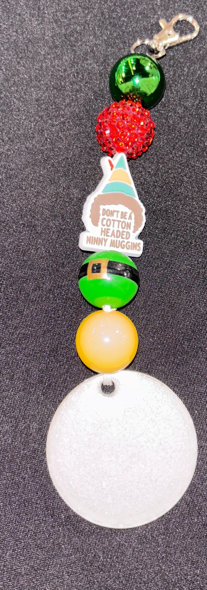 Elf Movie Bead Bag Charm: Christmas Gear Accessory - Etsy
