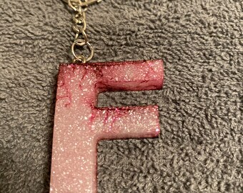 Letter F Keychain - Etsy