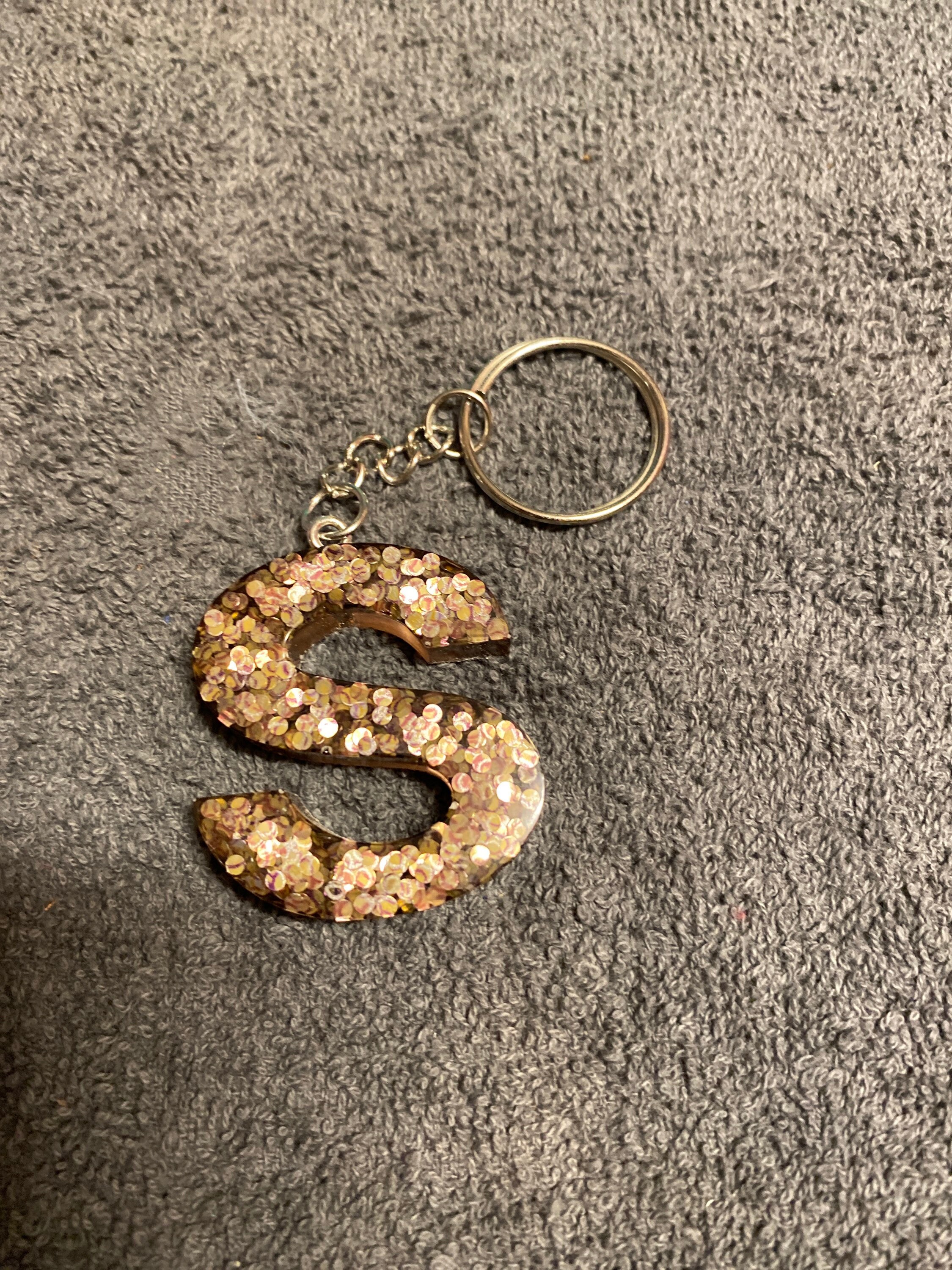 Letter S Keychain/backpack Charm a456 - Etsy