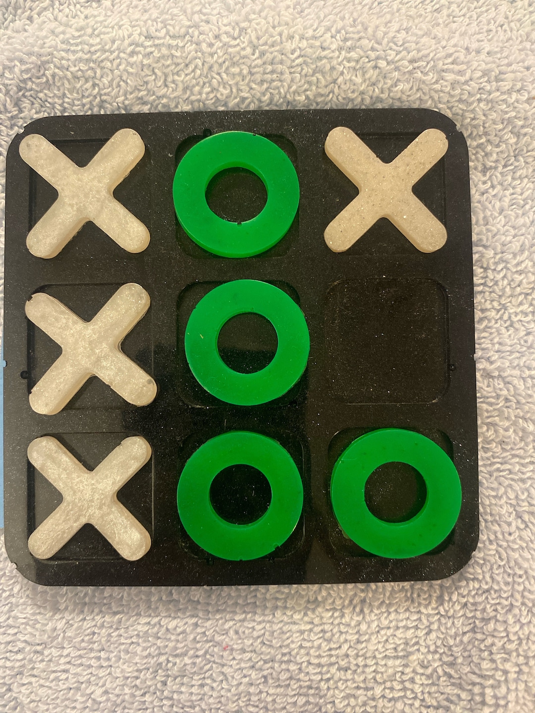 Black White and Green Mini Tic Tac Toe - Etsy