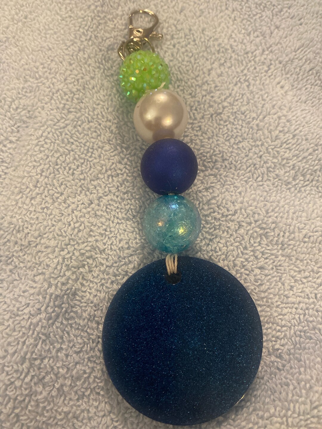 Bubblegum Bead Keychain/backpack Charm. K164 - Etsy