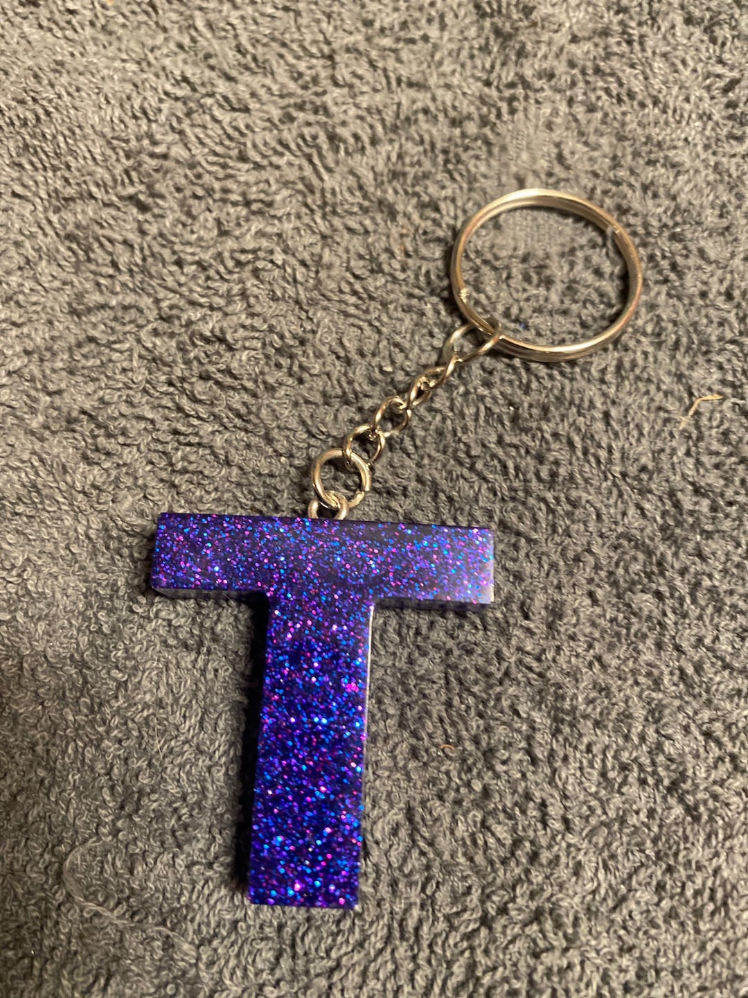 Letter T Keychain/backpack Charm a427 - Etsy