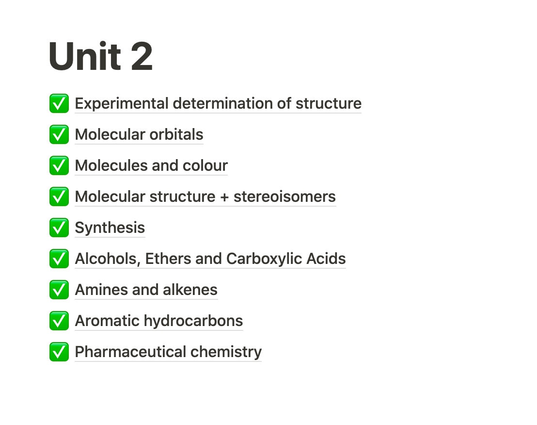Advanced Higher Chemistry Notes (SQA) - Etsy