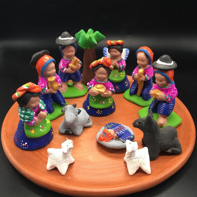 Pottery Nativity Set - Etsy