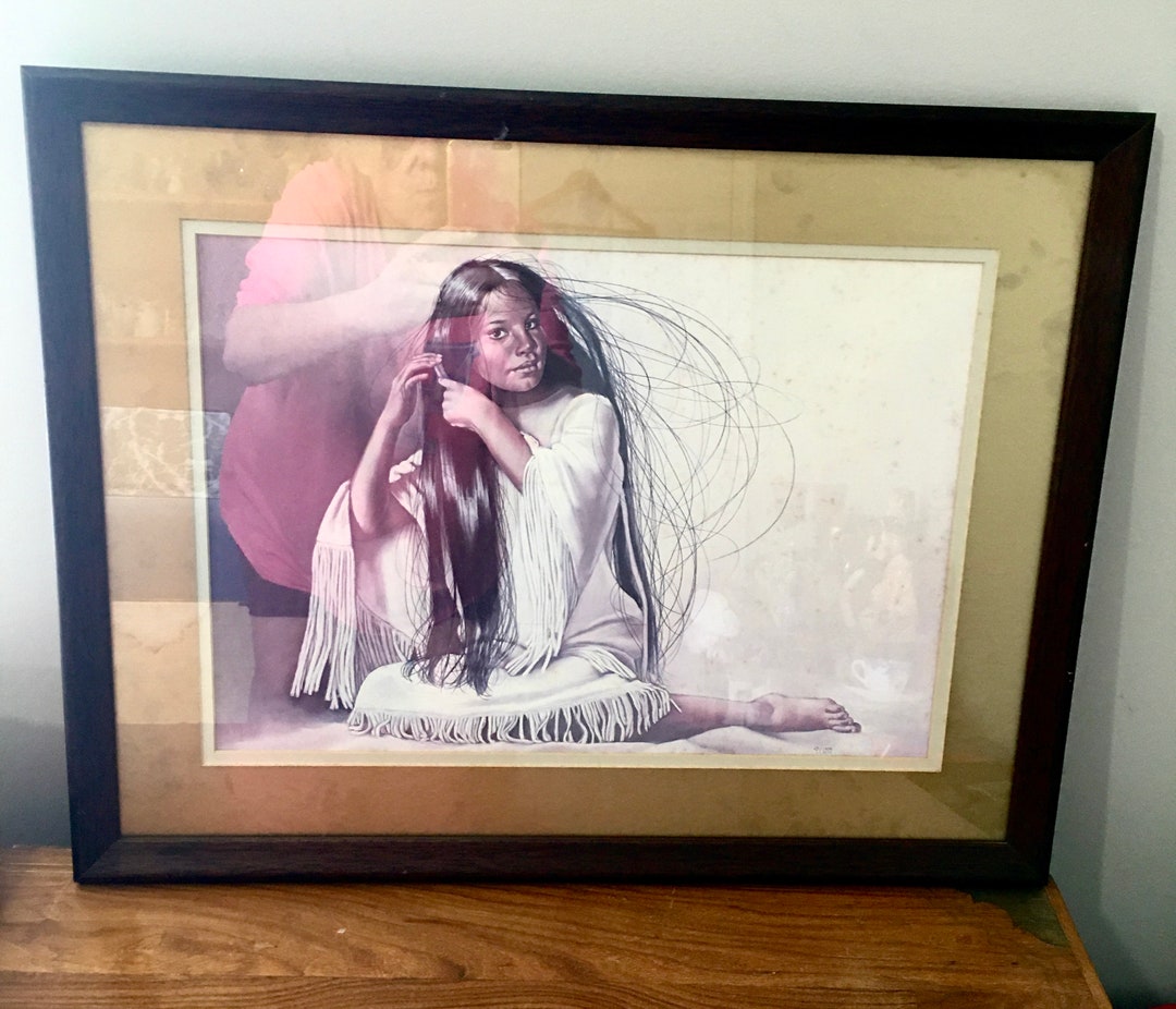 Beautiful VTG Penne Anne Cross Native American Woman indian Maiden ...