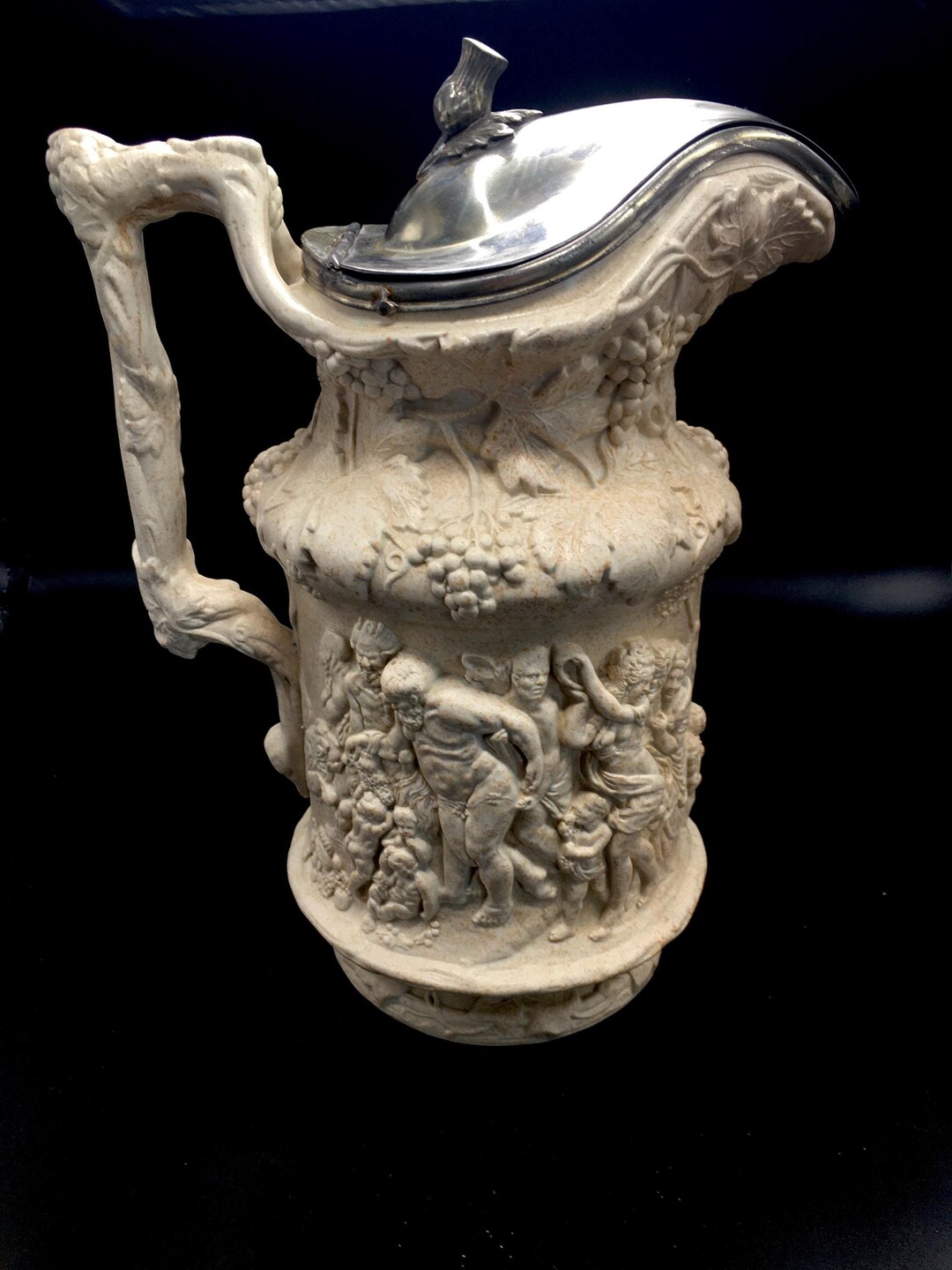 RARE Authentic T. Booth Hanley C.1840’s English Parian Signed Pewter ...