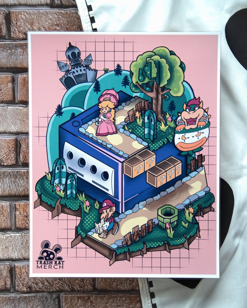 Paper Mario Art Print - Etsy