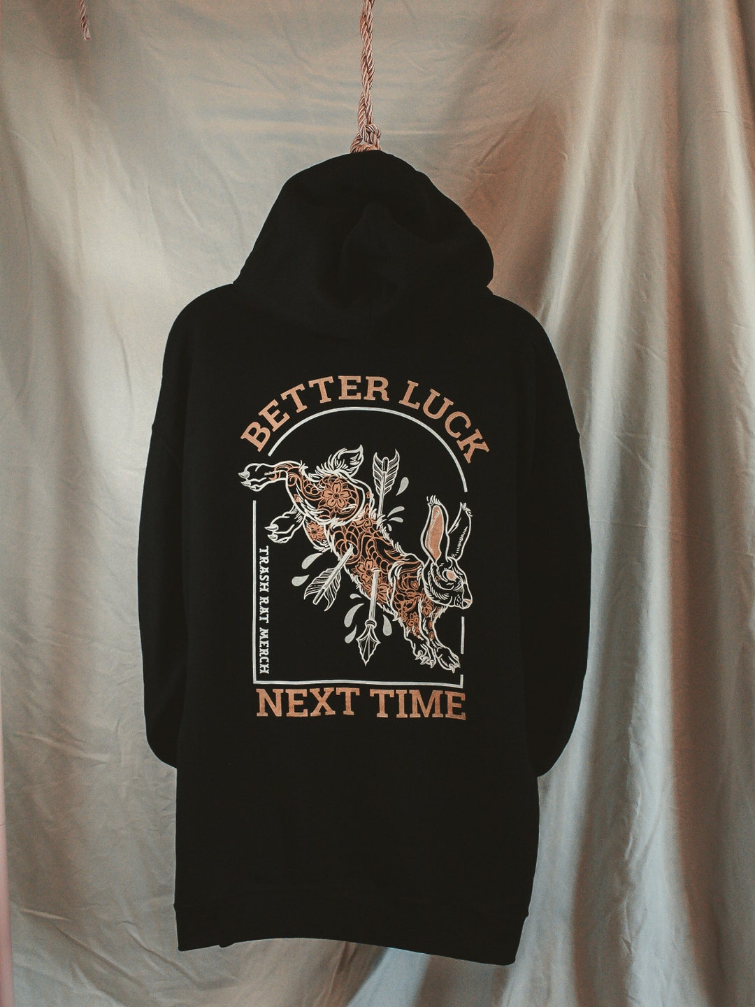 Bad Luck Bunny Hoodie - Etsy