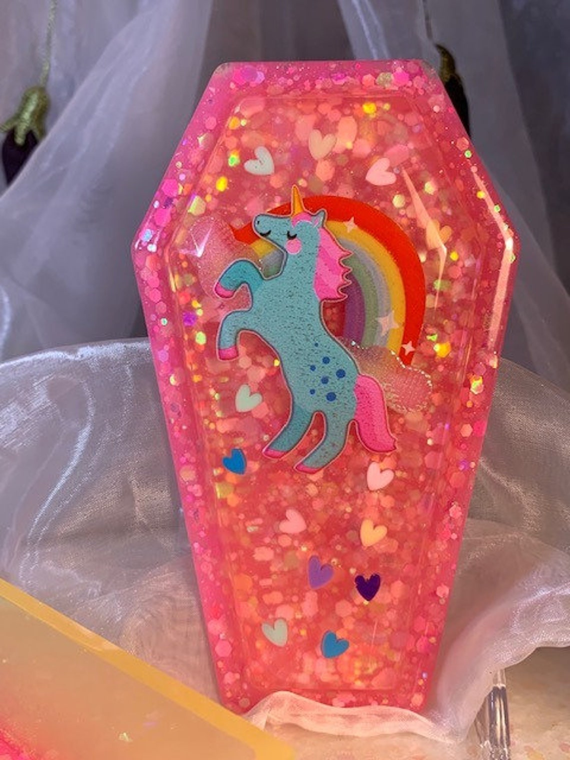 Unicorn Coffin Box - Etsy
