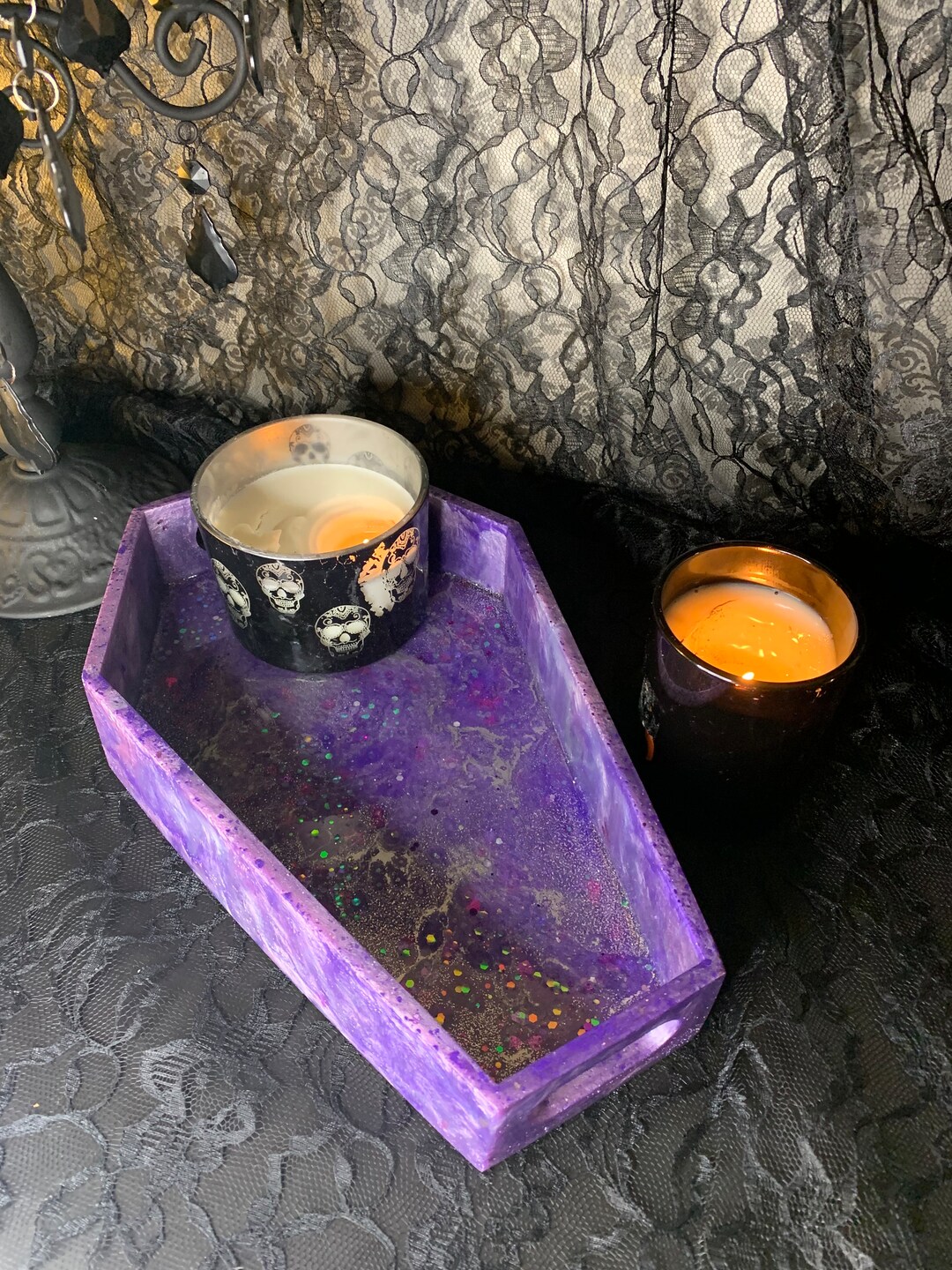 Large Purple Coffin Tray - Etsy