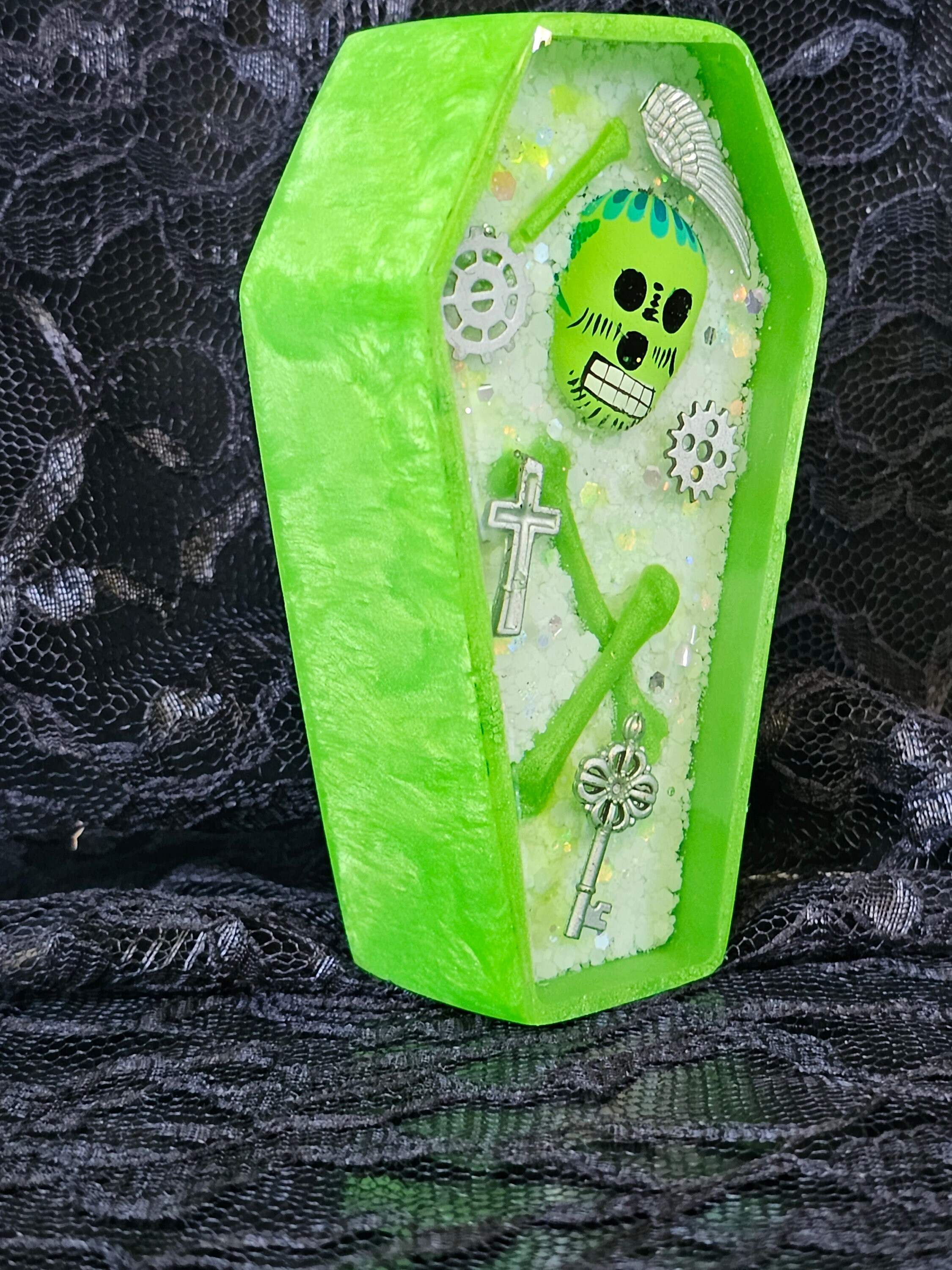 Skeleton Bones Coffin Diorama - Etsy