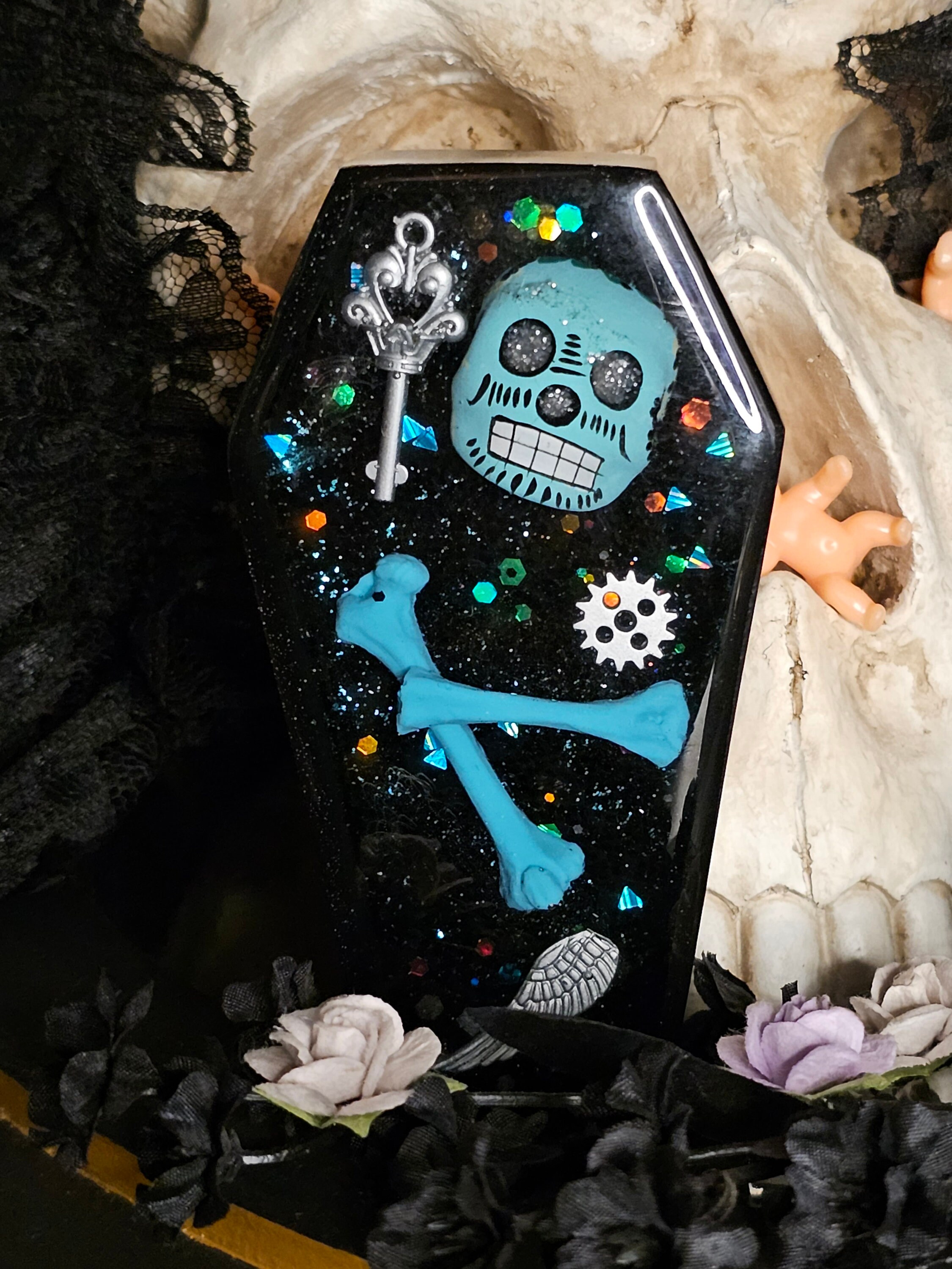 Skeleton Bones Coffin Diorama - Etsy