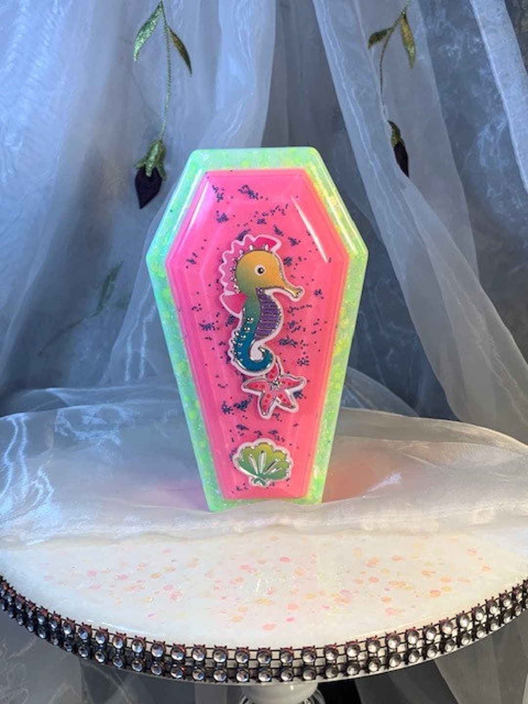 Seahorse Coffin Box - Etsy