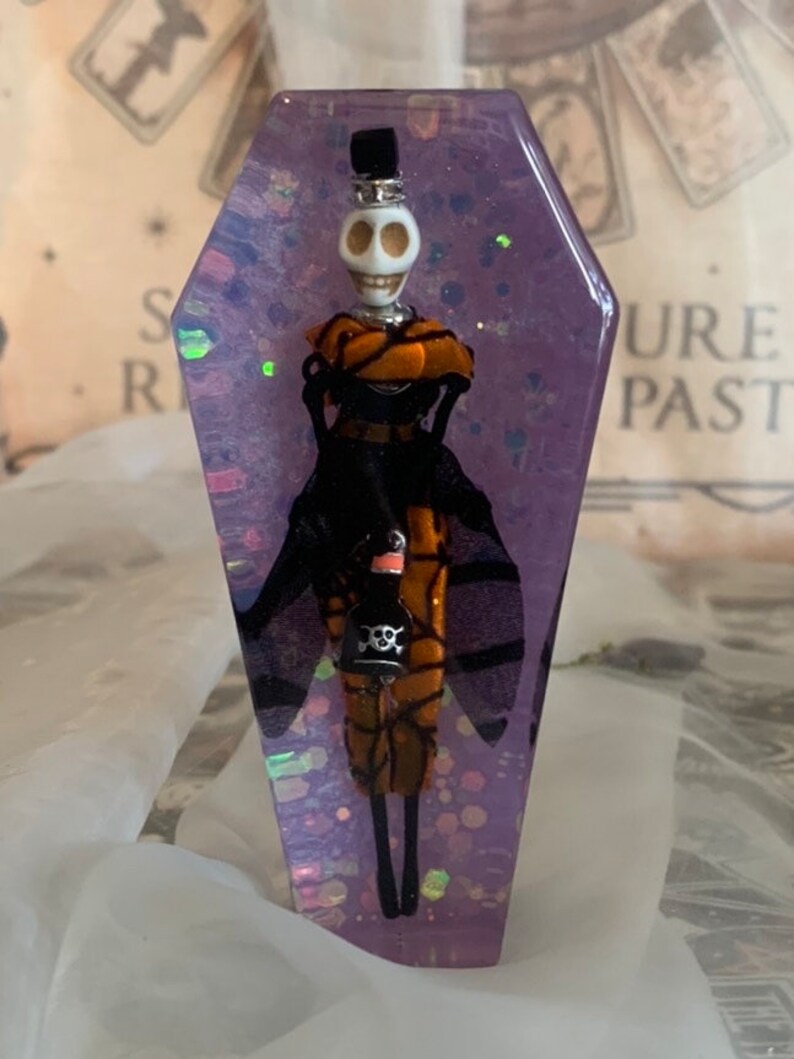 Coffin With Skeleton Figurine - Etsy