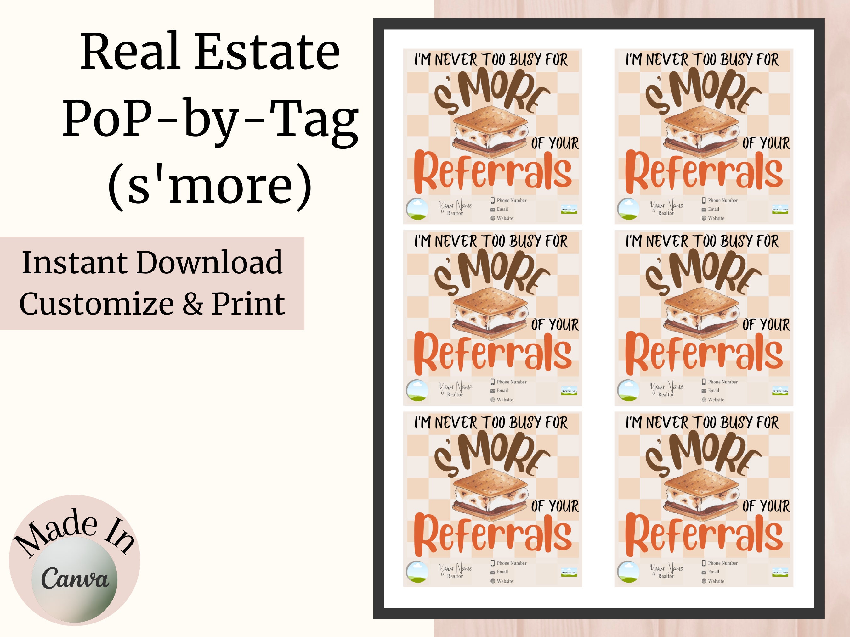 Realtor Pop by Tag|never Too Busy for S'more of Your Referrals ...