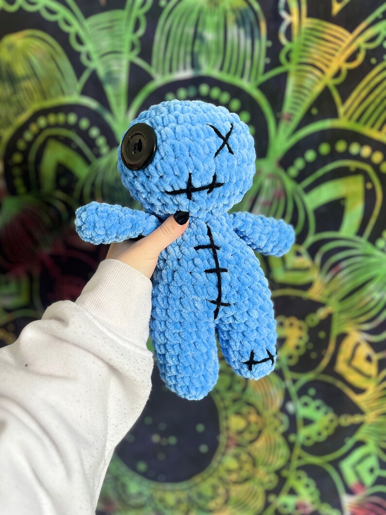 No Sew Crochet Voodoo Doll Pattern, Easy Beginner Amigurumi Rag Doll ...