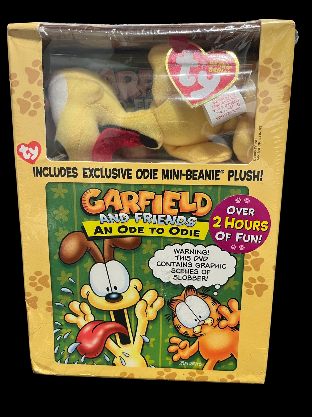 Ty DVD Garfield and Friends-an Ode to Odie With Mini Odie - Etsy