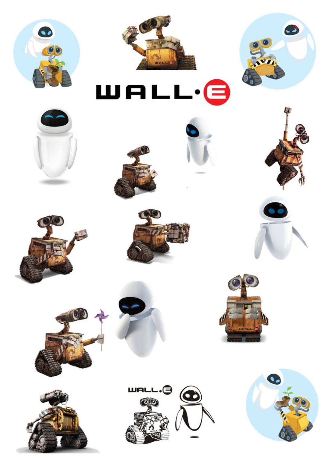 15 Pieces WALL-E Png - Etsy