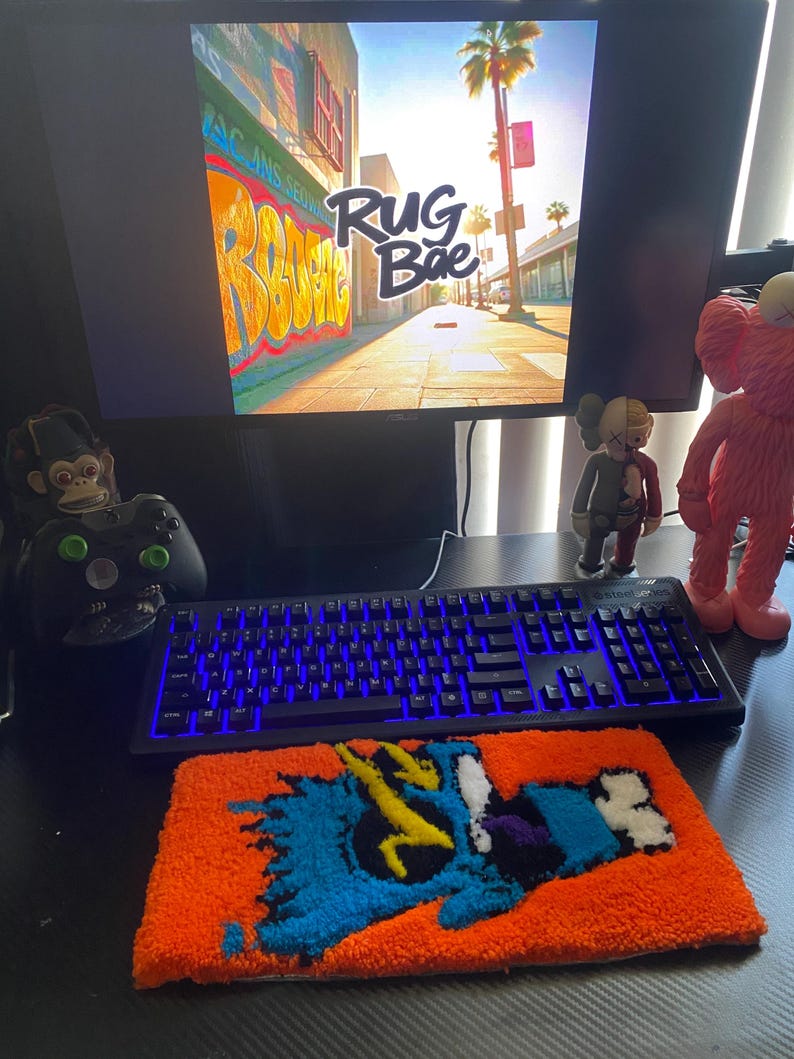 Bart Simpson Keyboard Rug - Etsy