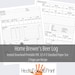 Homebrew Beer Recipe Logbook Printable PDF 8.5 X 11 Inch Standard ...