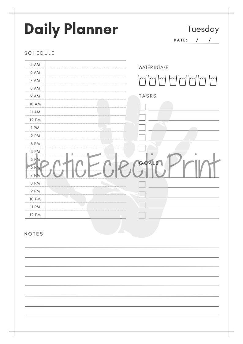 Daily and Monthly Planner Bundle Planning for Each Day of the Week Plus ...