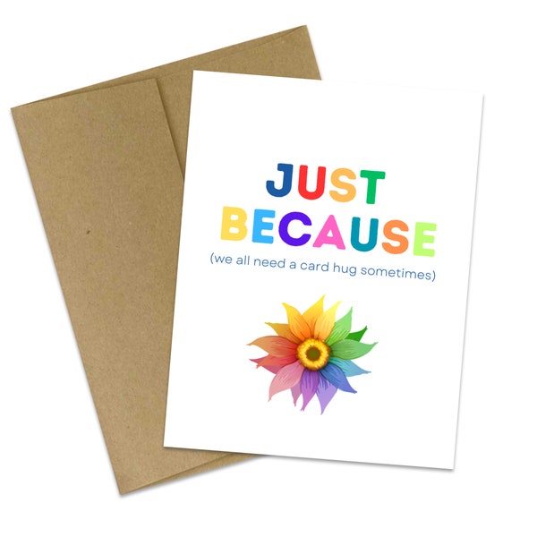 Just Because Card - Etsy