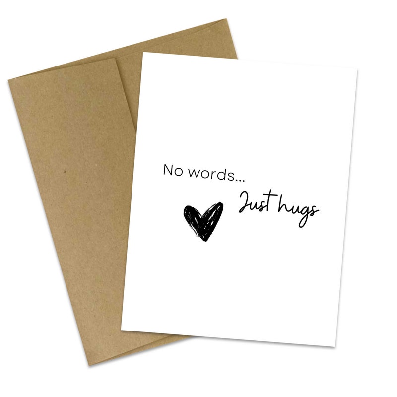 Paper Hug Card - Etsy