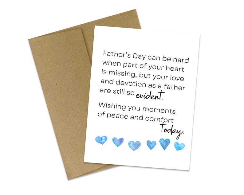 Bereaved Dad Father's Day Card: Child Loss Remembrance - Etsy