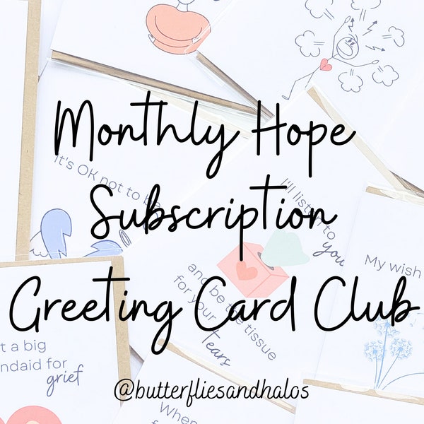 Monthly Greeting Card - Etsy