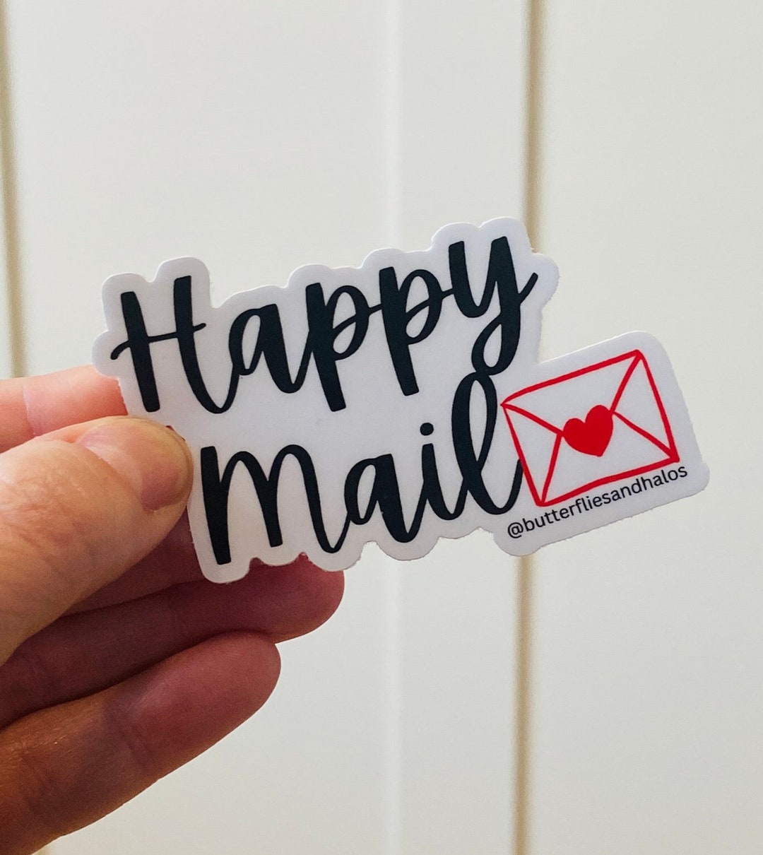 Vinyl Sticker, Waterproof Vinyl Sticker, Happy Mail, Snail Mail Love ...