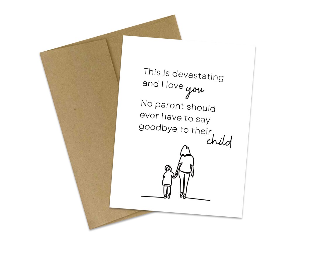 Child Loss Sympathy Card: Grief and Compassion - Etsy