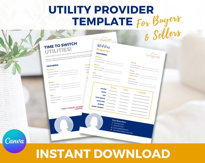 UTILITY TRACKING TEMPLATE - Etsy