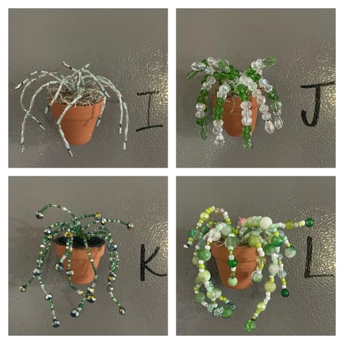 Handmade Beaded Plants, Magnetic Plants - Etsy
