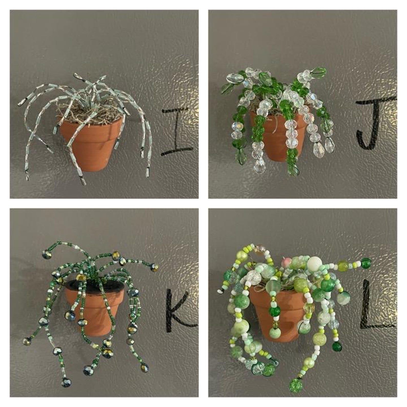 Handmade Beaded Plants, Magnetic Plants - Etsy