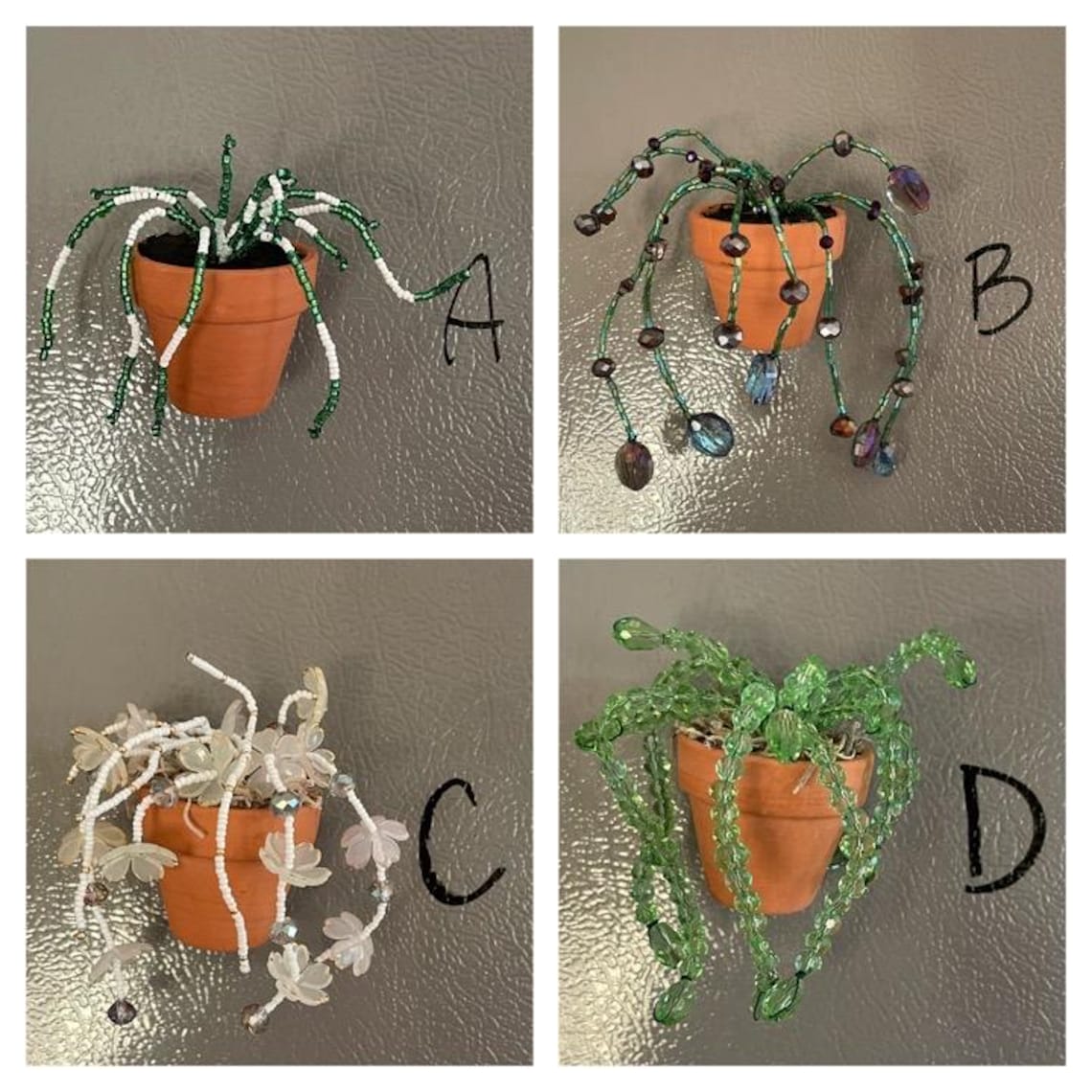 Handmade Beaded Plants, Magnetic Plants - Etsy
