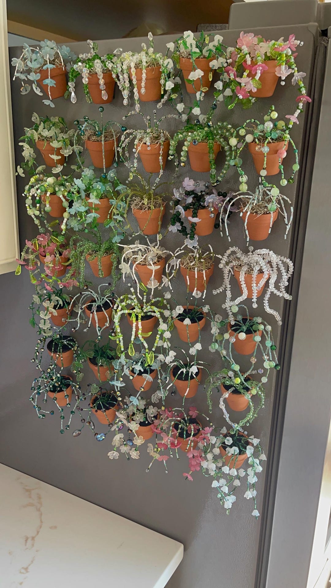 Handmade Beaded Plants, Magnetic Plants - Etsy